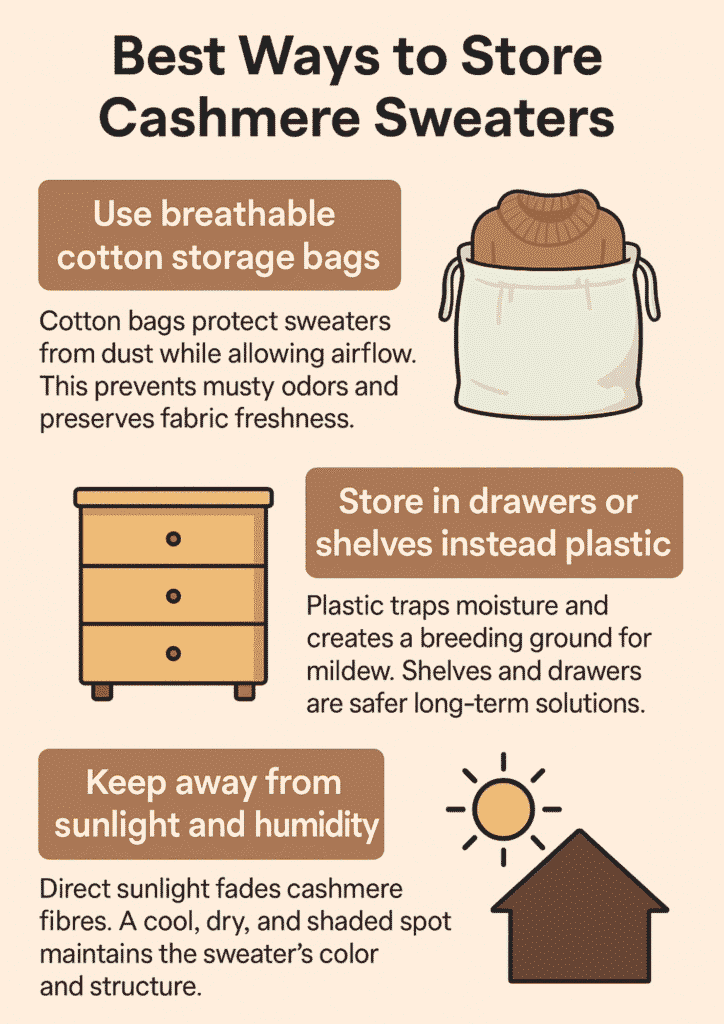 How to Store Cashmere Sweaters: Tips to Keep Them Soft & Safe