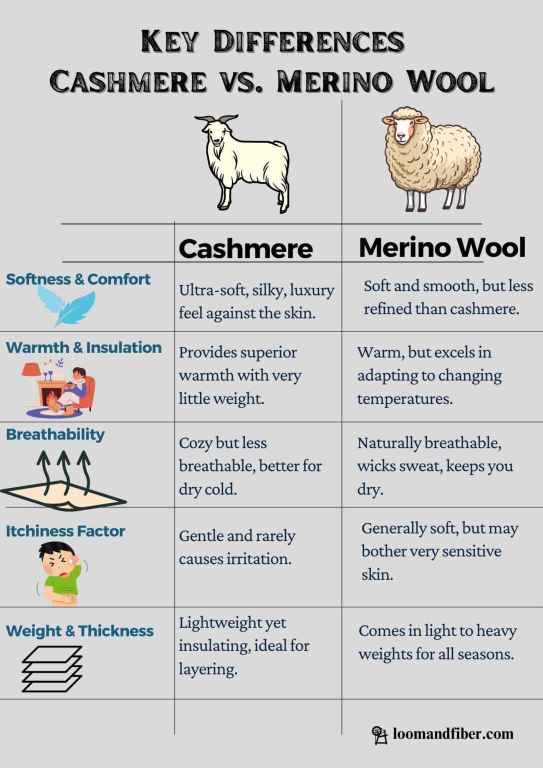 Cashmere vs. Merino Wool: All You Need to Know Before Choosing